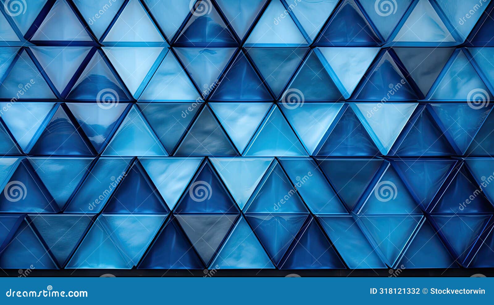 Shape Blue Background Triangle Stock Illustration - Illustration of ...