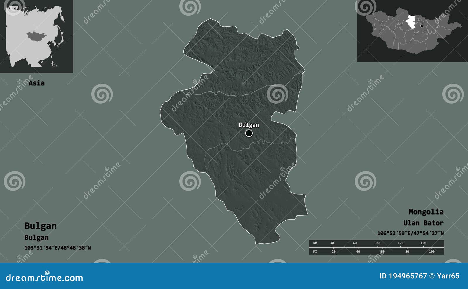 Bulgan, Province of Mongolia,. Previews. Administrative Stock ...