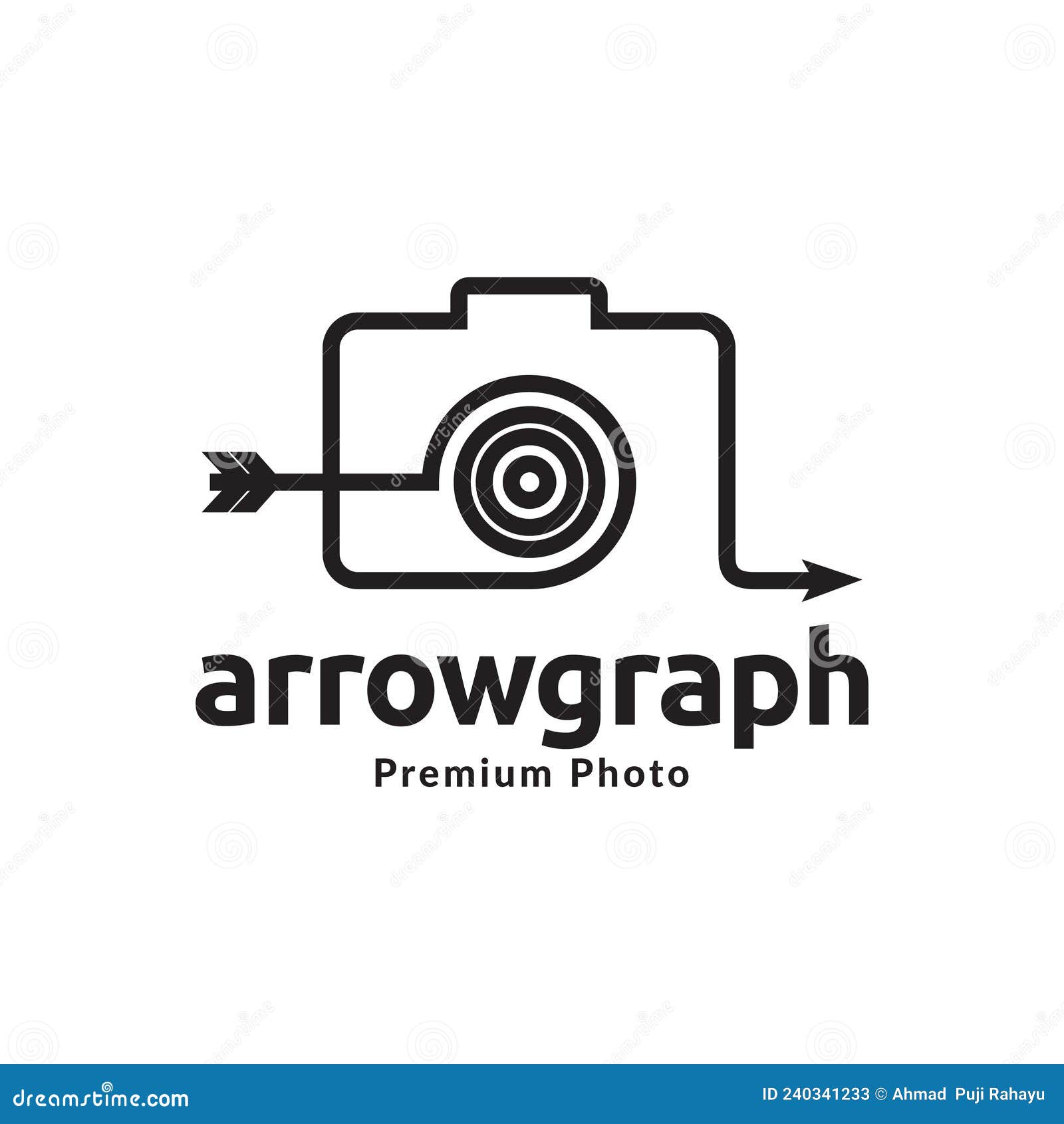 Shape Camera with Arrow Logo Design, Vector Graphic Symbol Icon ...