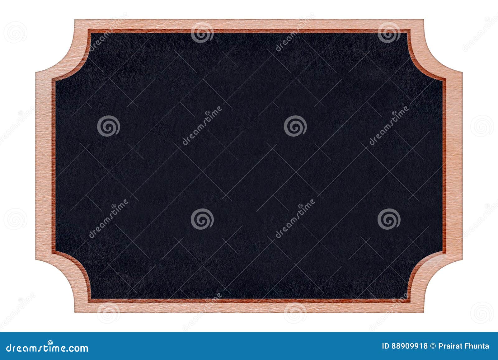 Shape Chalkboard Wood Frame with Black Surface. Stock Photo - Image of ...