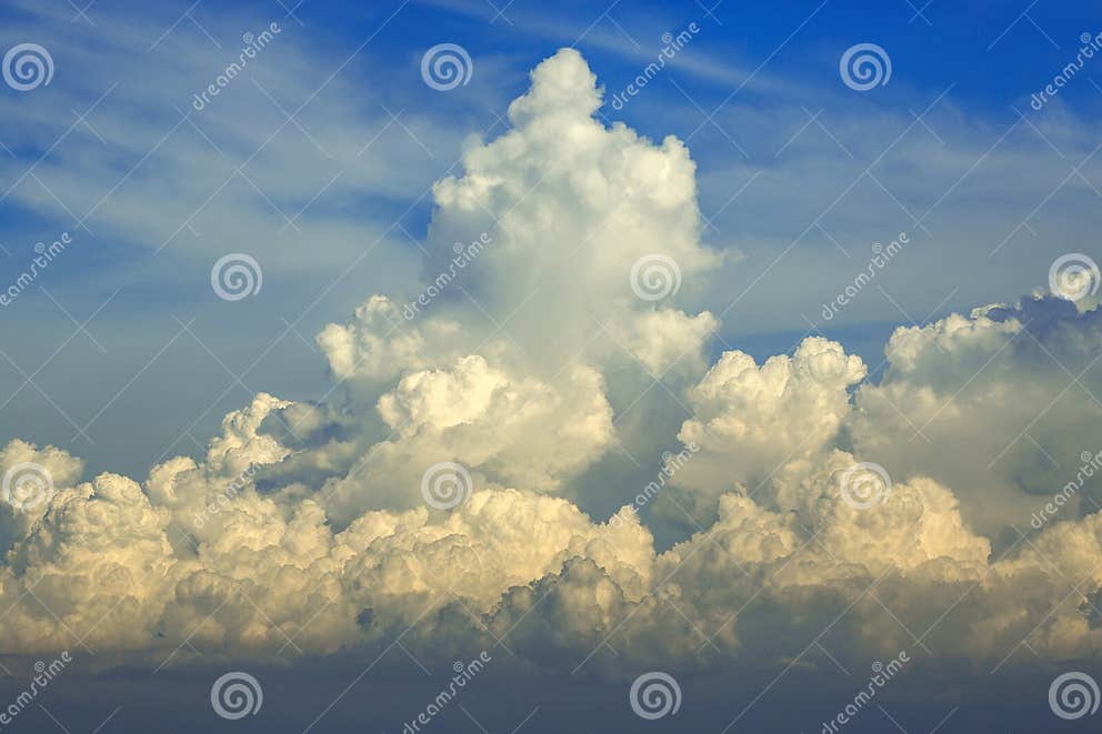 Shape of Clouds in the Sky. Stock Image - Image of nature, cloudy ...