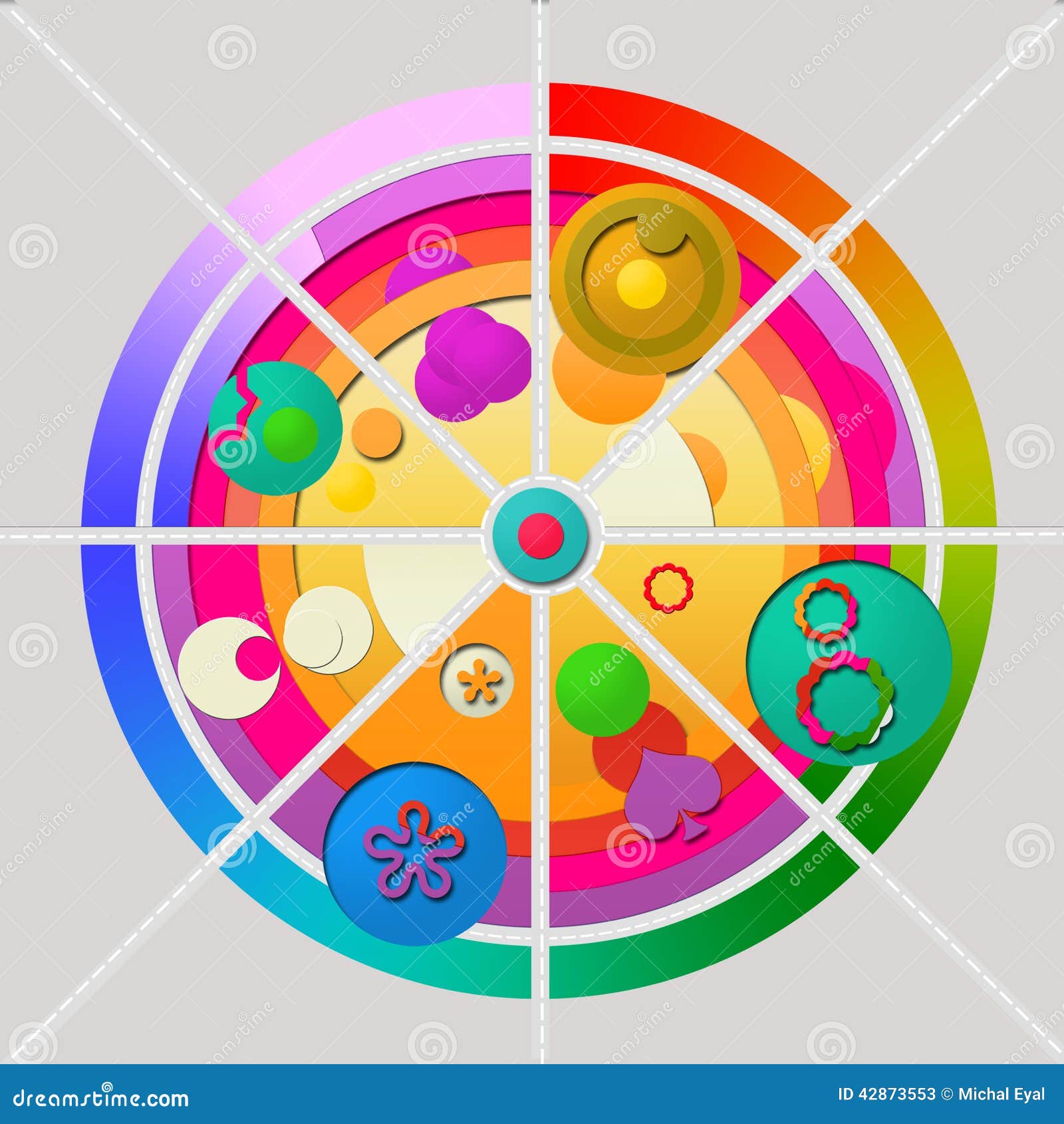 Shape and Color stock illustration. Illustration of colorful - 42873553
