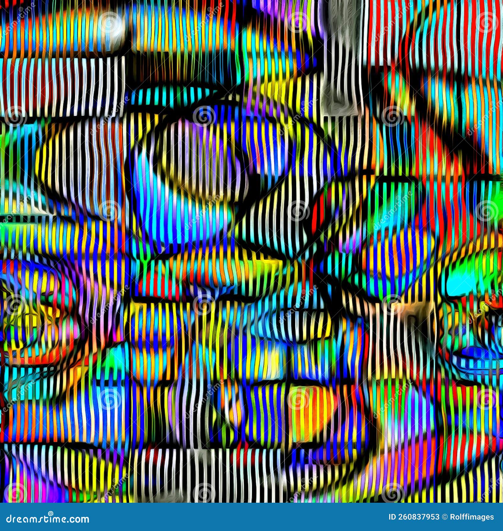 Shape Color and Line Abstract Stock Illustration - Illustration of flow ...