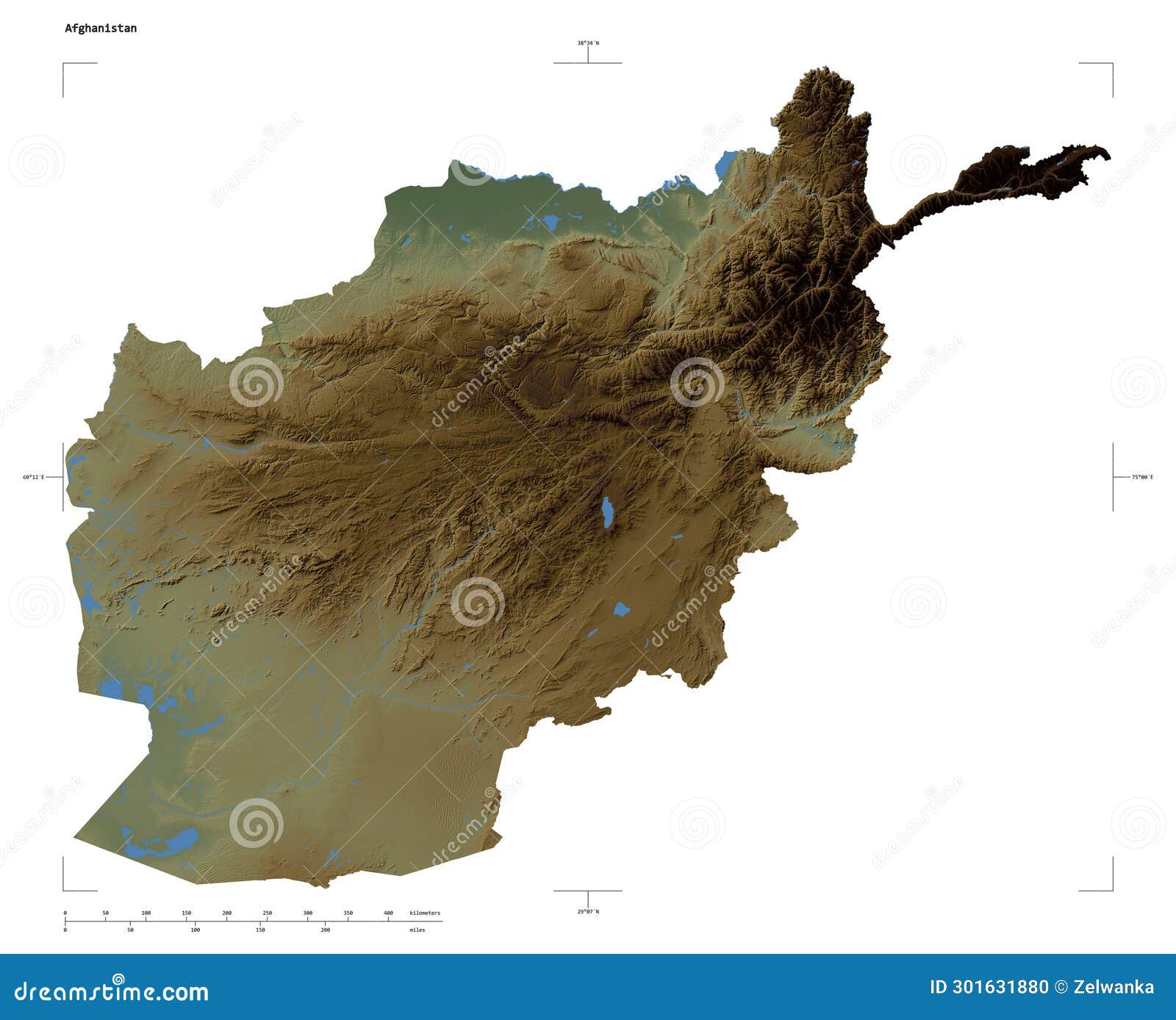 Afghanistan Shape on White. Physical Stock Illustration - Illustration ...