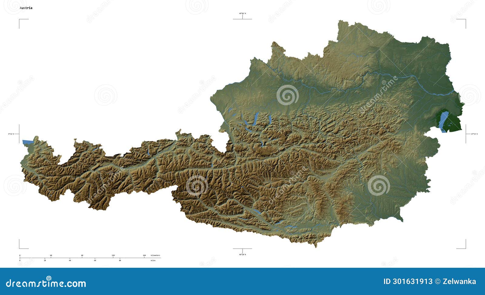 Austria Shape on White. Physical Stock Illustration - Illustration of ...