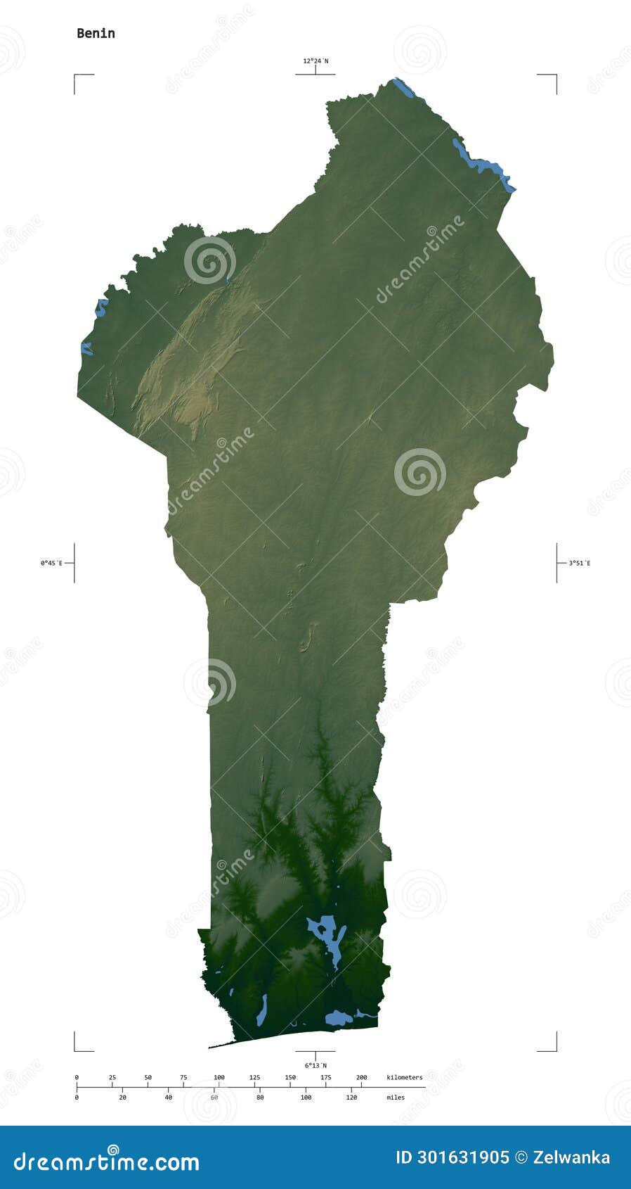 Benin Shape on White. Physical Stock Illustration - Illustration of ...