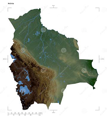 Bolivia Shape on White. Physical Stock Illustration - Illustration of ...