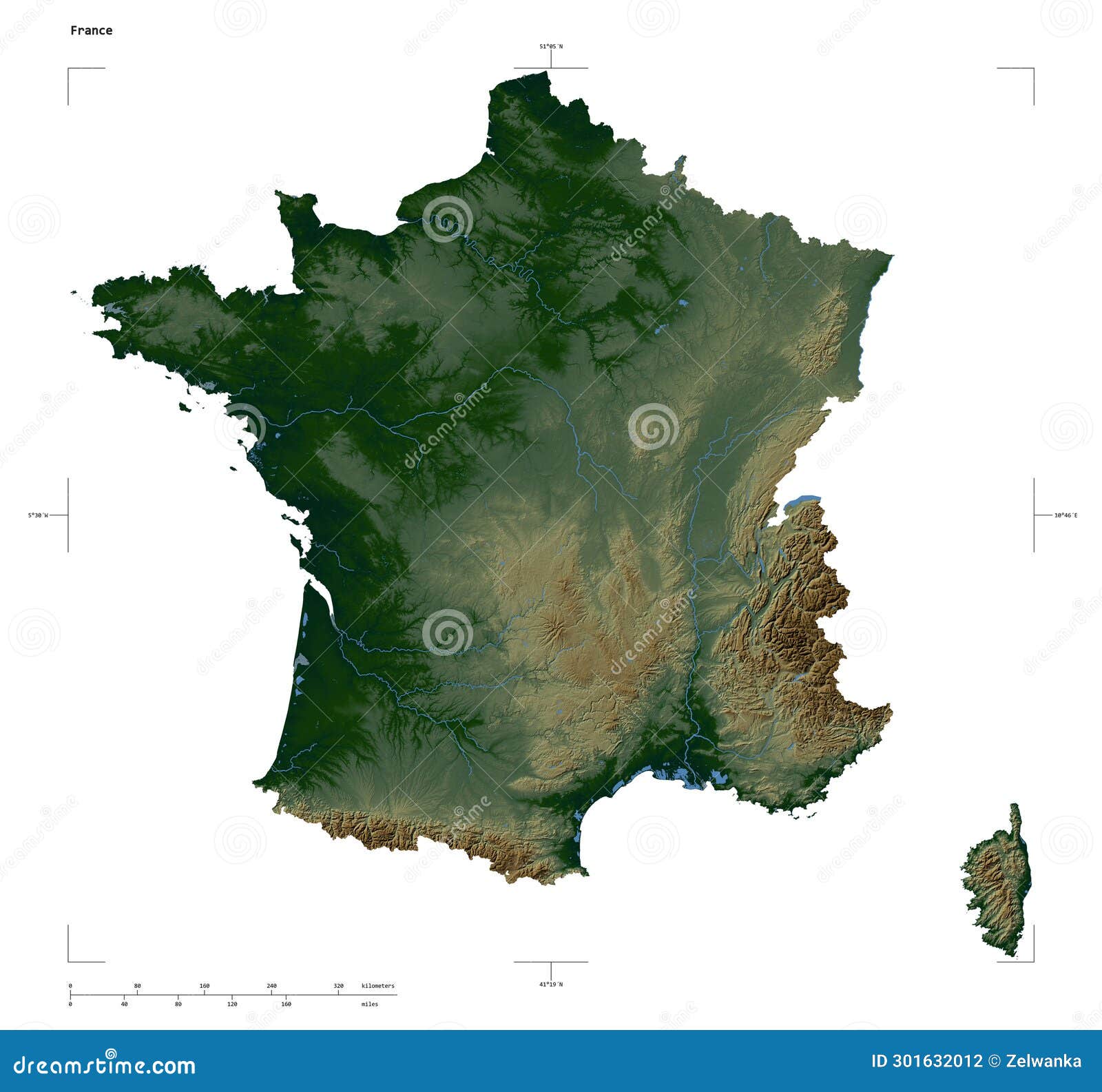 France Shape on White. Physical Stock Illustration - Illustration of ...