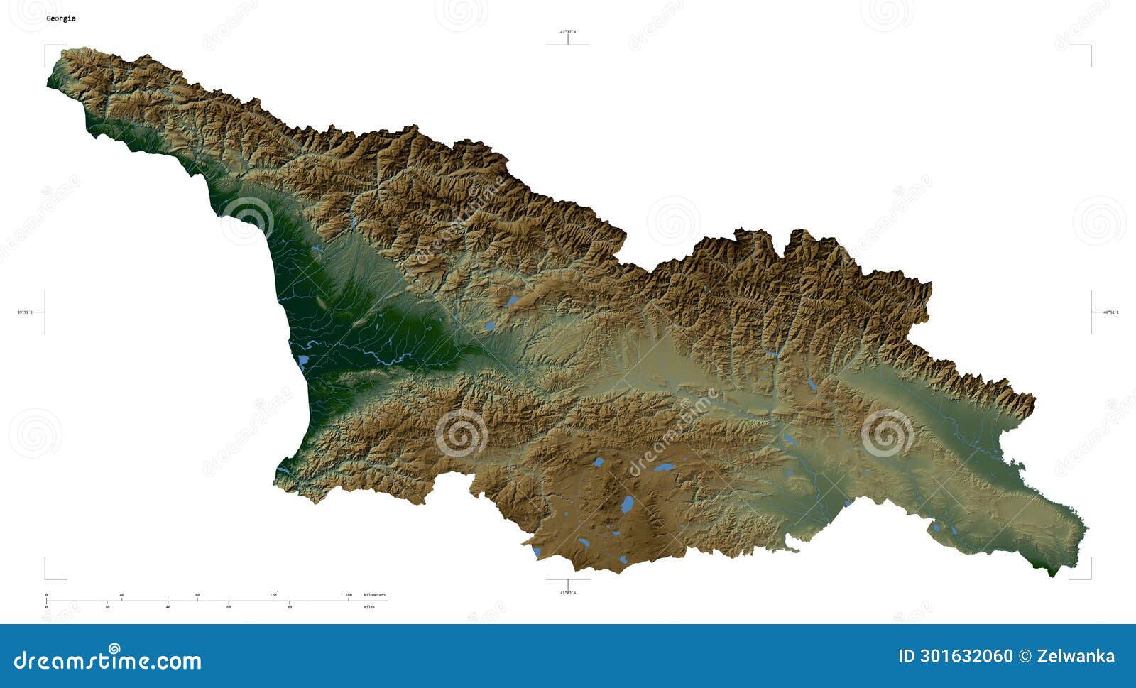 Georgia Shape on White. Physical Stock Illustration - Illustration of ...