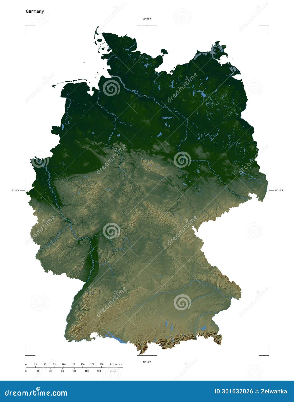 Germany Shape on White. Physical Stock Illustration - Illustration of ...
