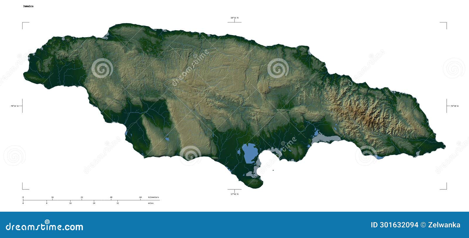Jamaica Shape on White. Physical Stock Illustration - Illustration of planet, region: 301632094