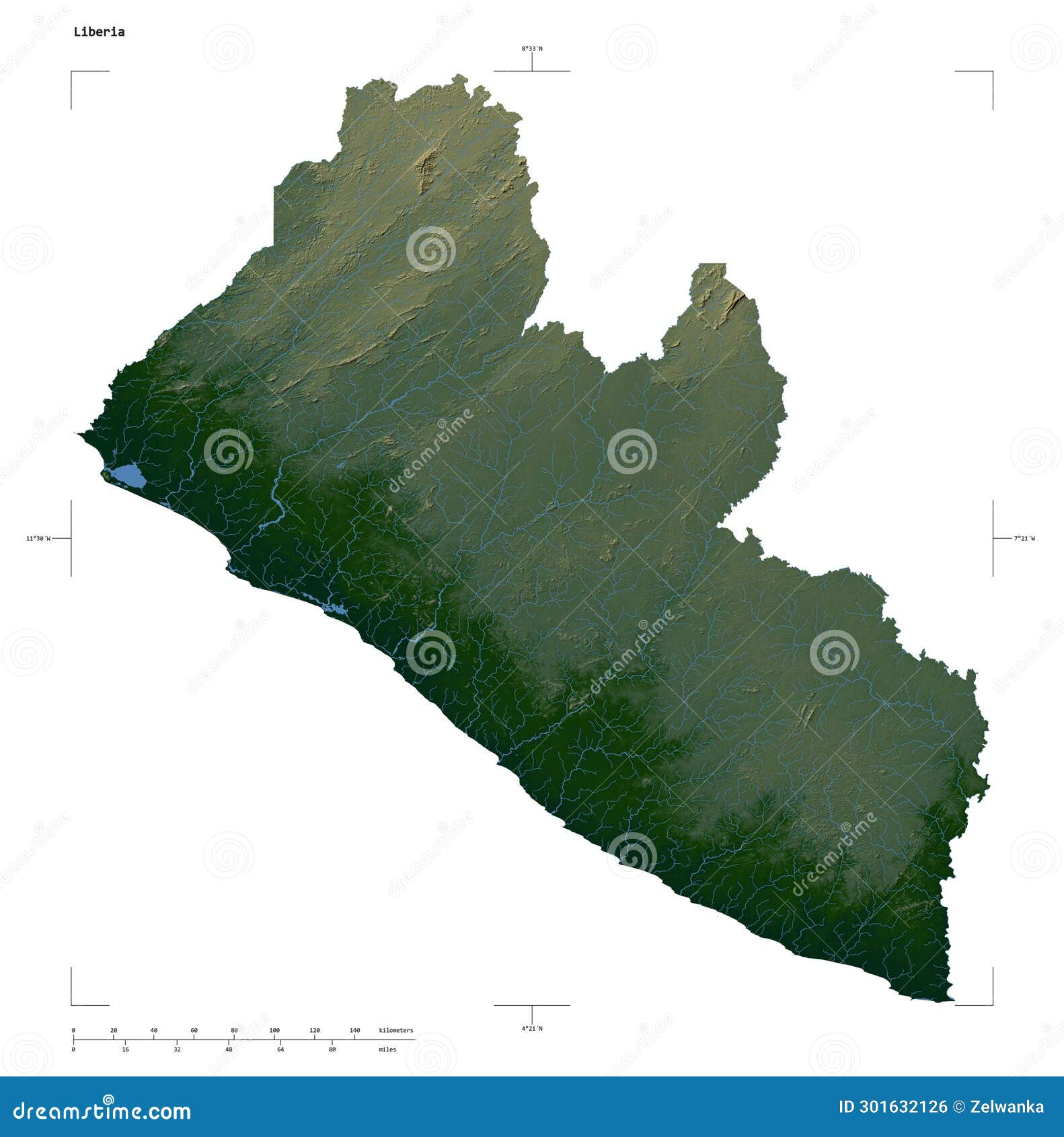Liberia Shape on White. Physical Stock Illustration - Illustration of ...