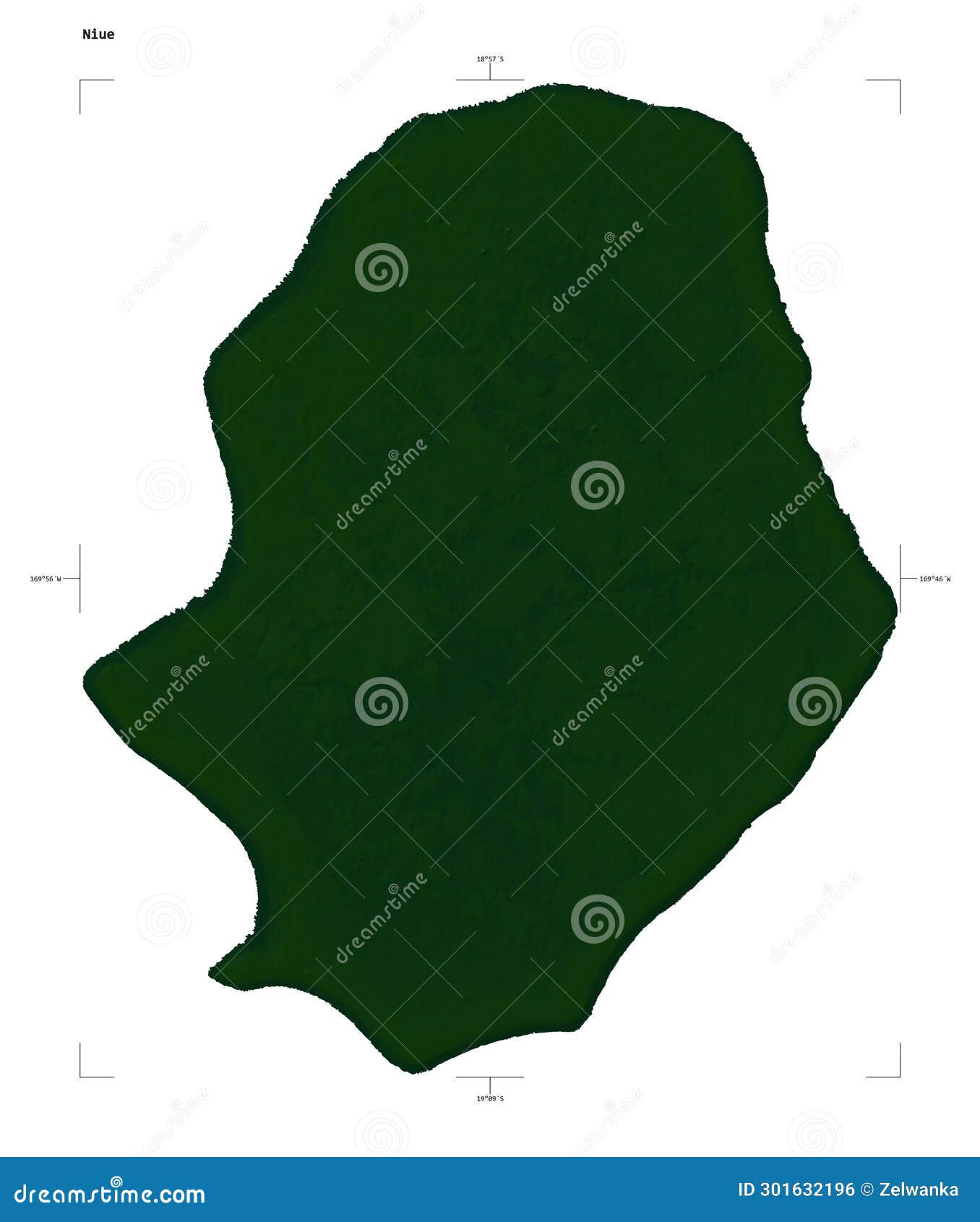 Niue Shape on White. Physical Stock Illustration - Illustration of ...