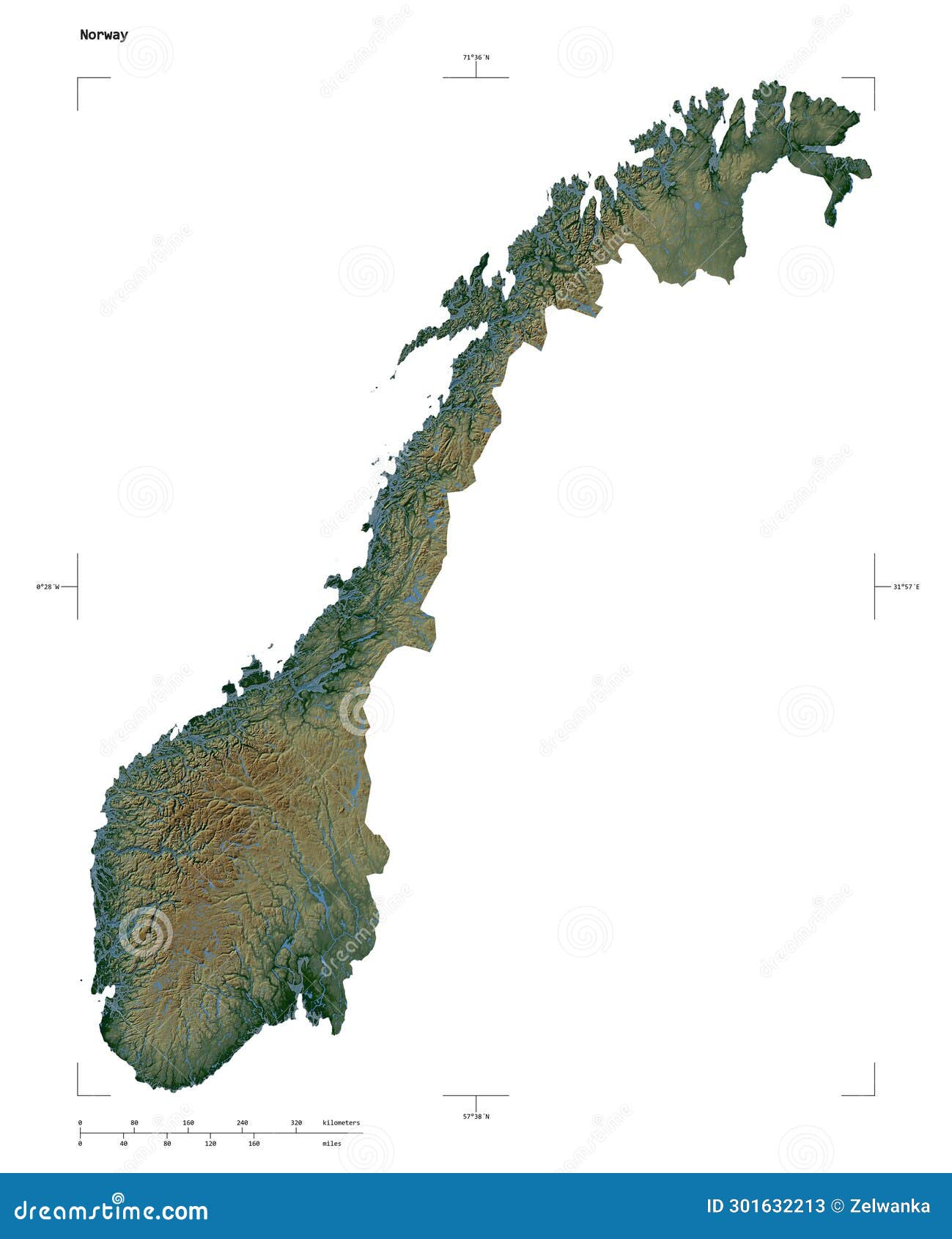 Norway Shape on White. Physical Stock Illustration - Illustration of ...