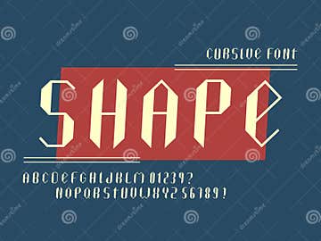 Shape Cursive. Vector Alphabet Stock Vector - Illustration of string ...