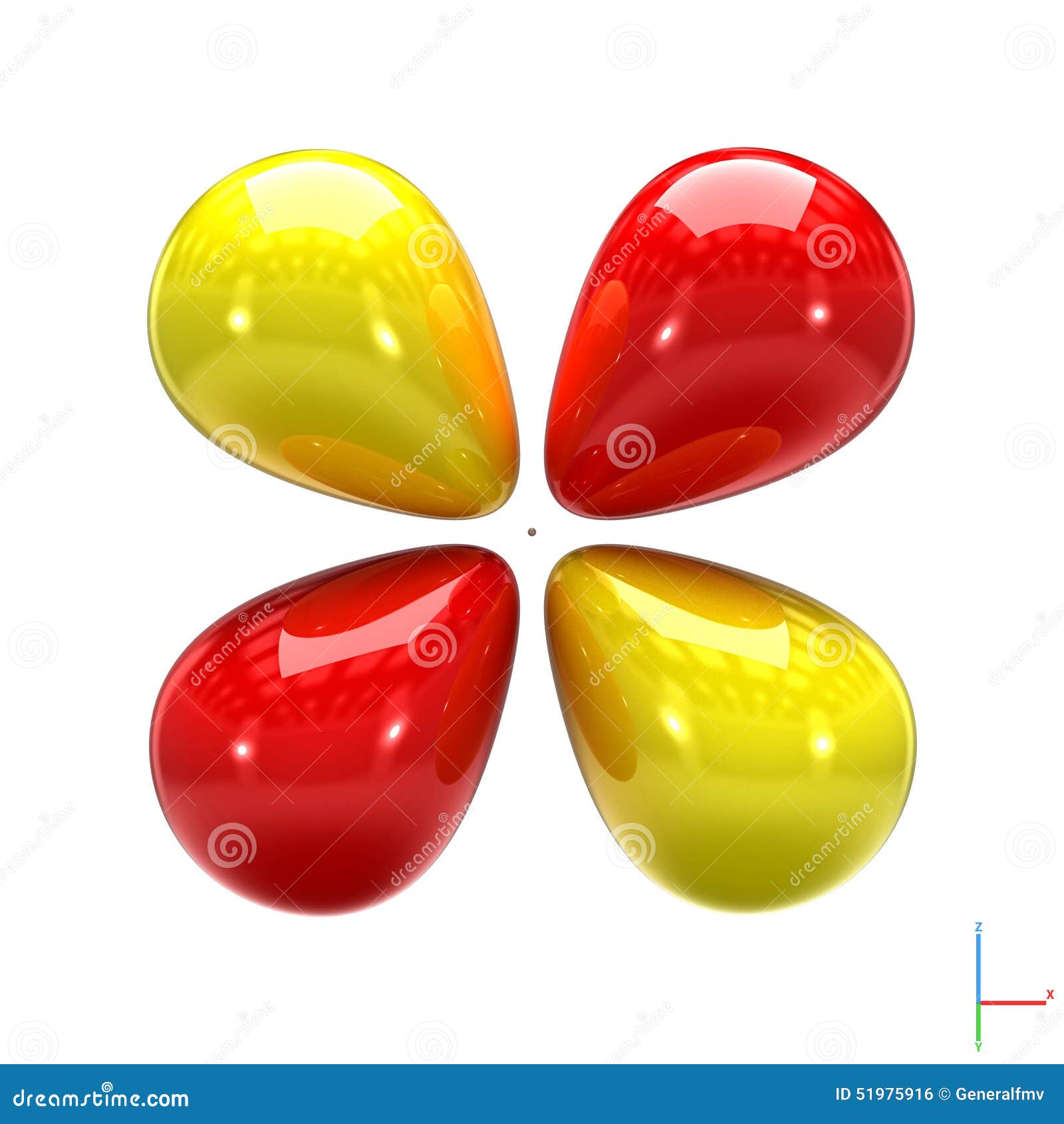 Orbital 2p In Electron Structure Of Atom Illustration Cartoon Vector ...