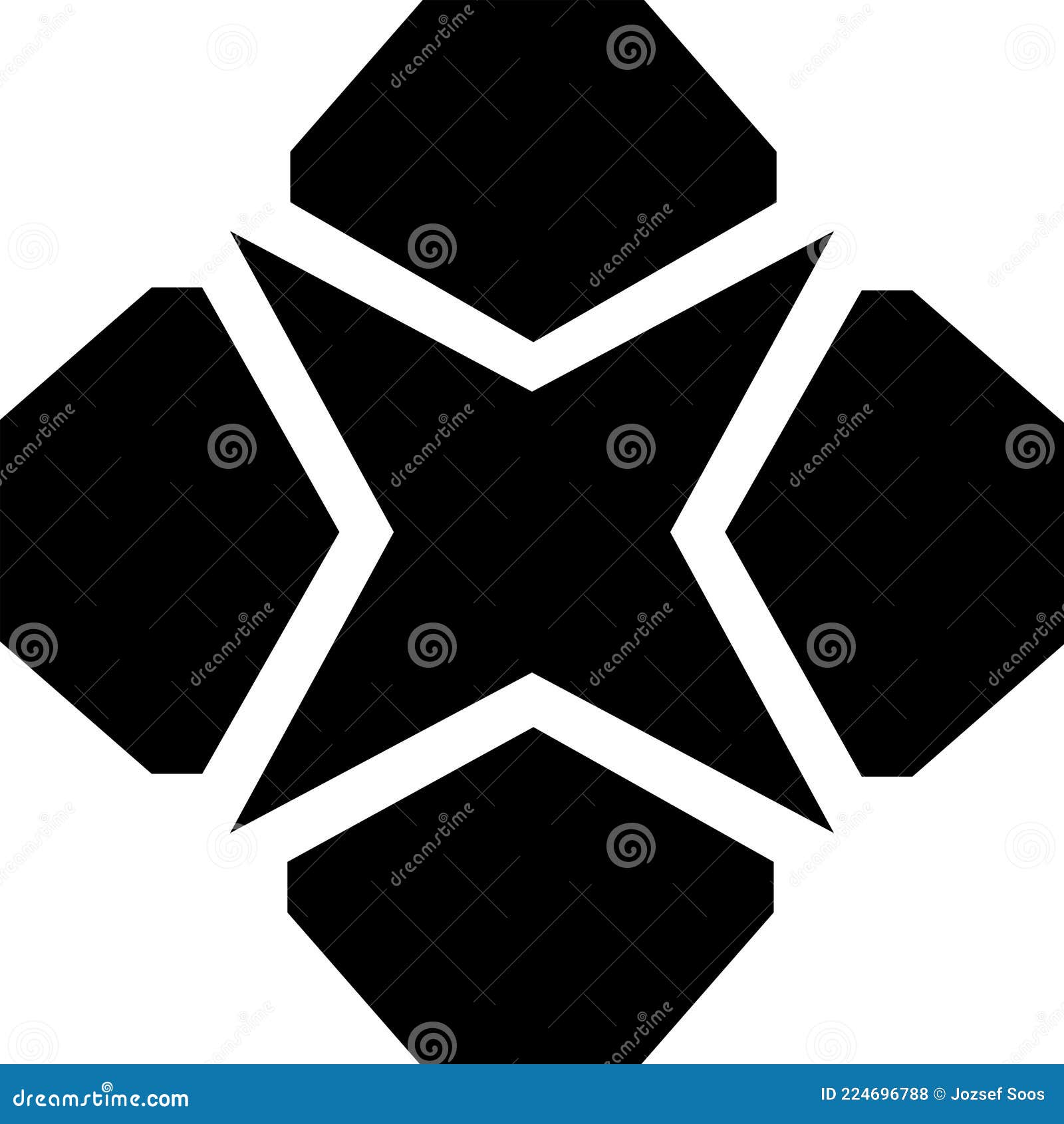 Shape Design Element. Abstract Graphic Resource. Unique Symbol Stock ...