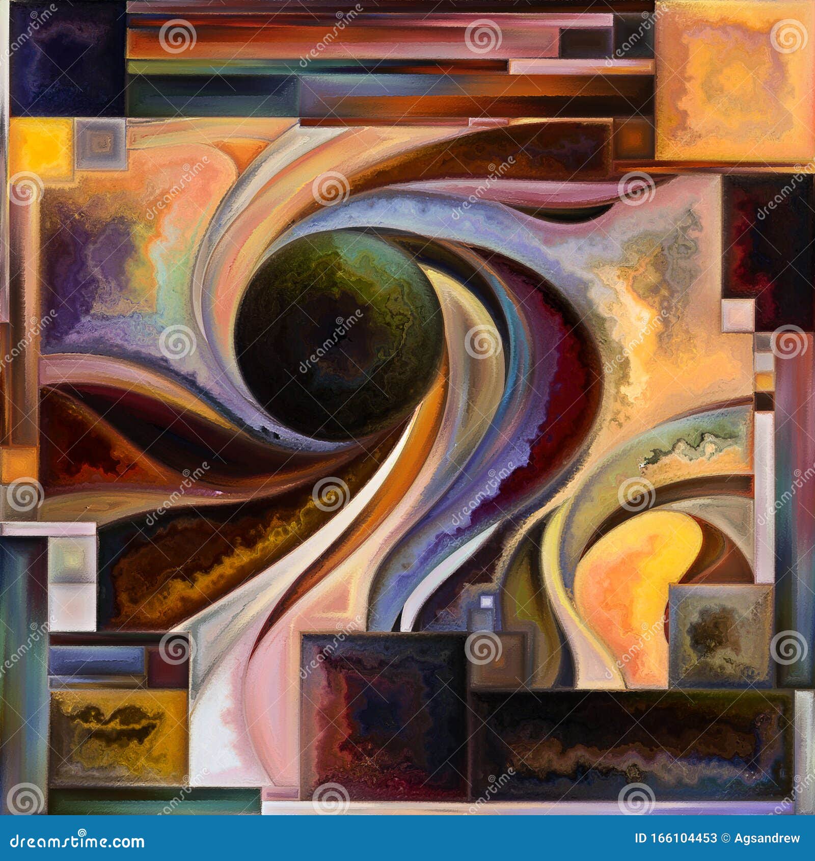 Shape Division in Art stock illustration. Illustration of creative ...