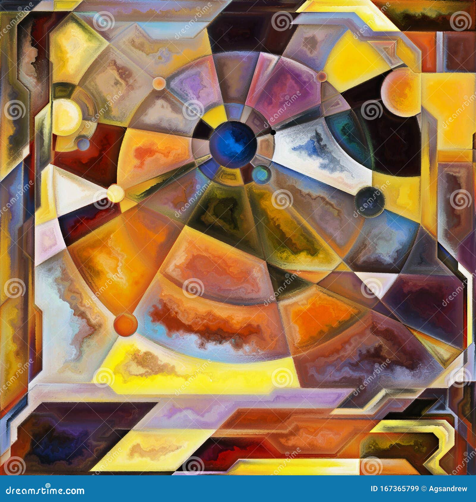 Shape Division in Art stock illustration. Illustration of allegory ...