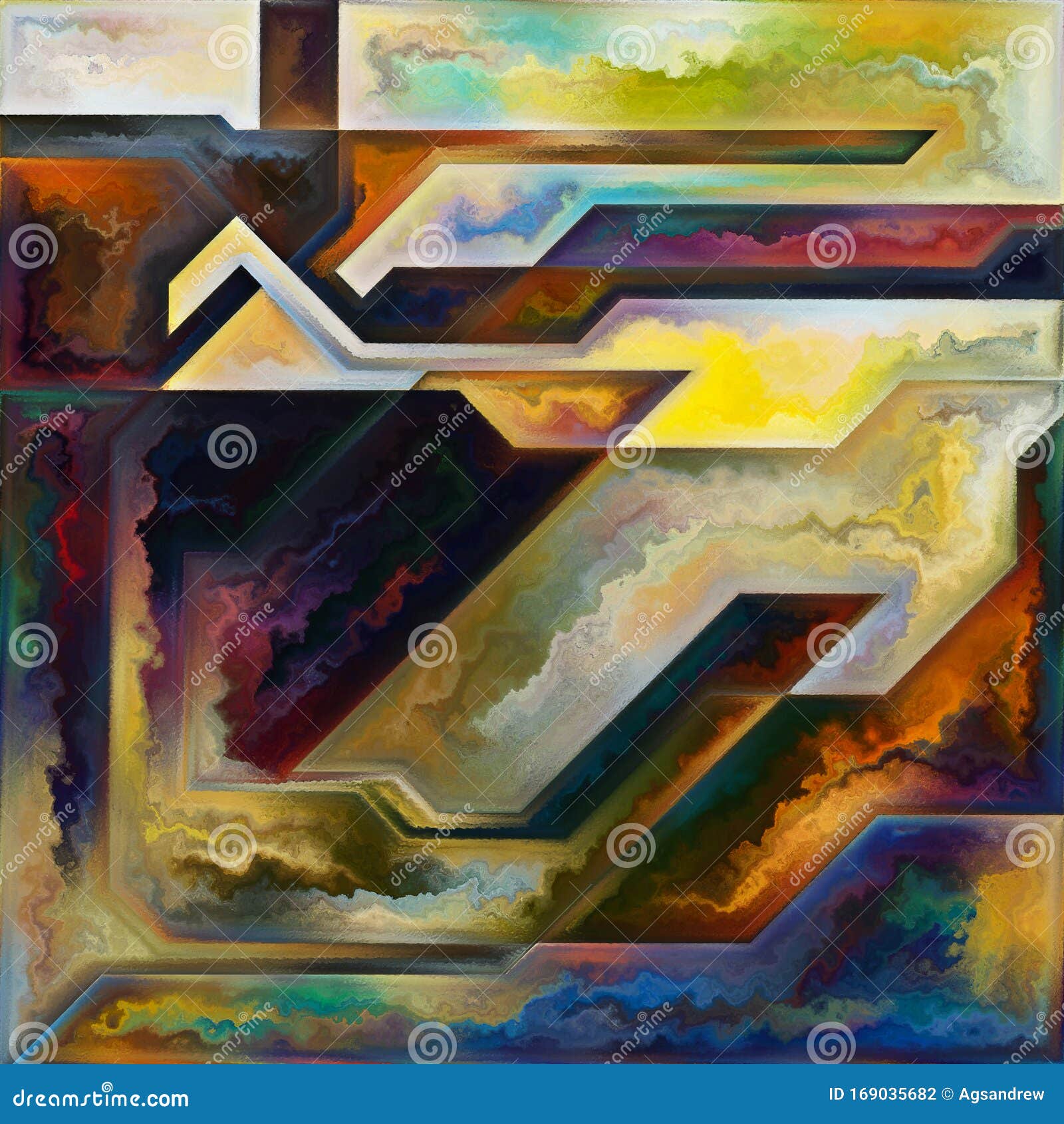 Shape Division in Art stock illustration. Illustration of color - 169035682