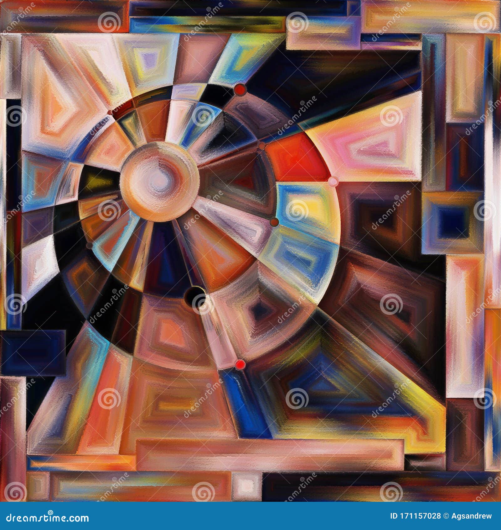 Shape Division in Art stock illustration. Illustration of flow - 171157028