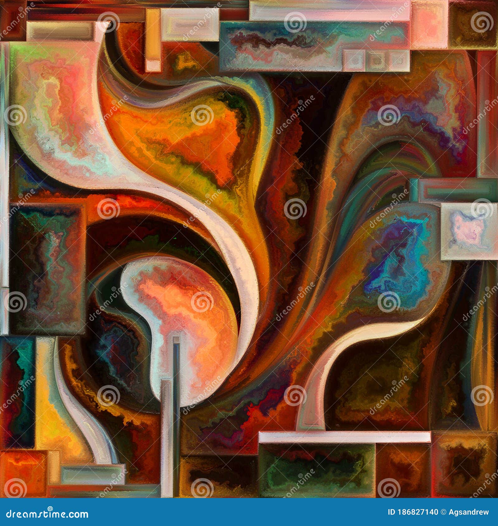 Shape Division in Art stock illustration. Illustration of design ...