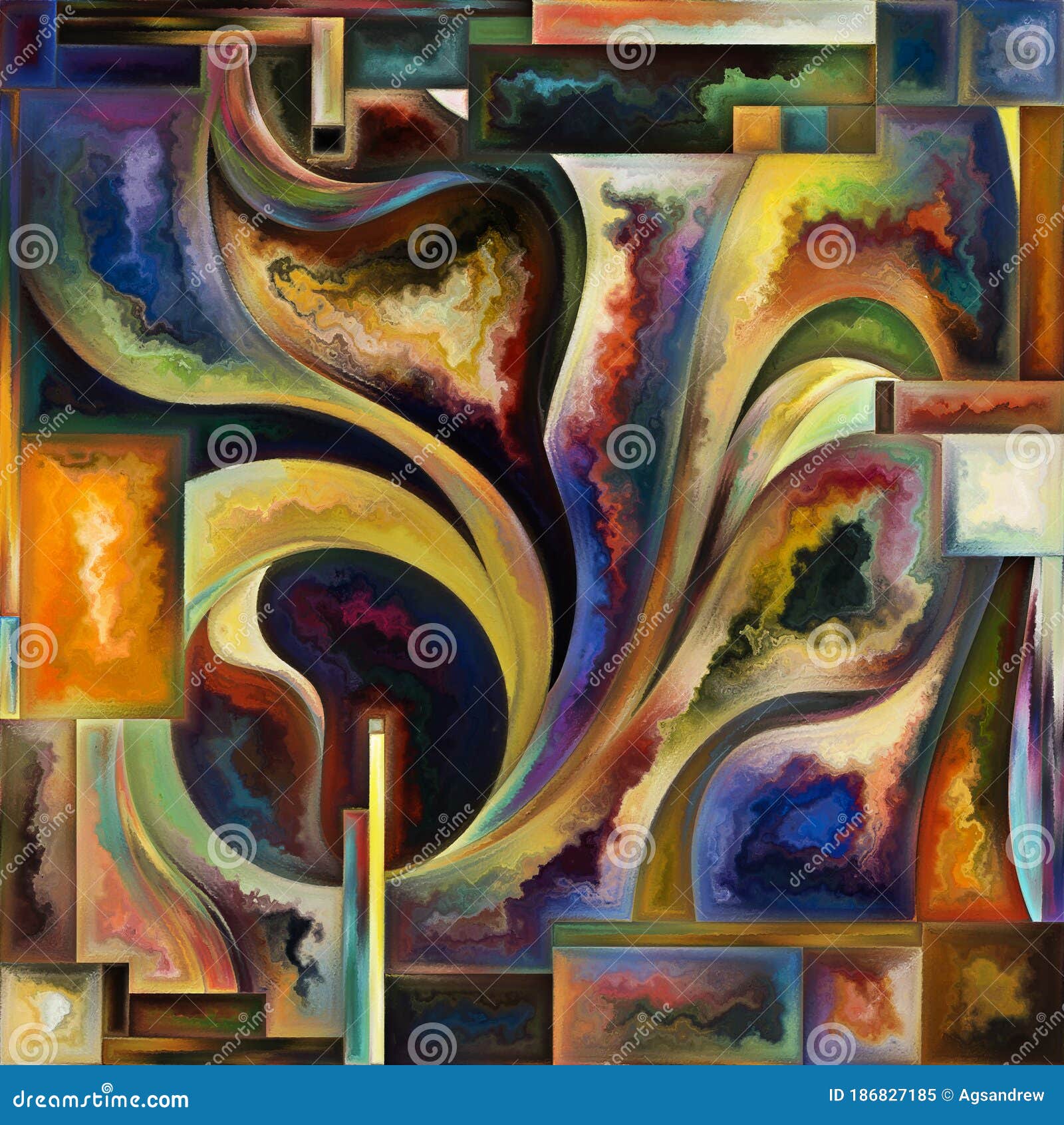 Shape Division in Art stock illustration. Illustration of element ...