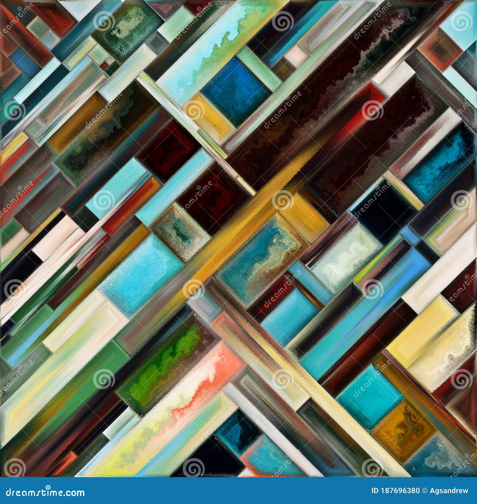 Shape Division in Art stock illustration. Illustration of painting ...