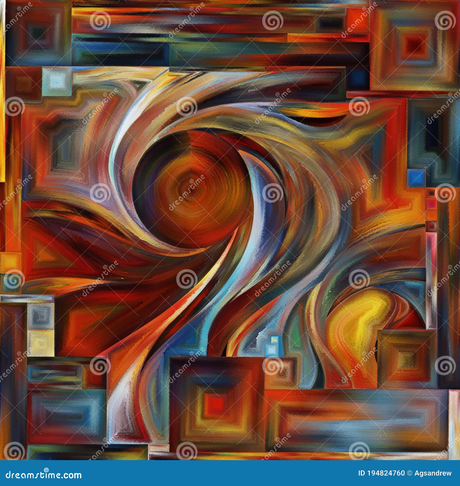 Shape Division in Art stock illustration. Illustration of metaphor ...