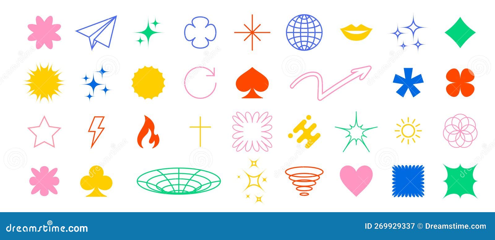 Shape Elements, Geometric Design and Abstract Graphic, Minimal Circle ...