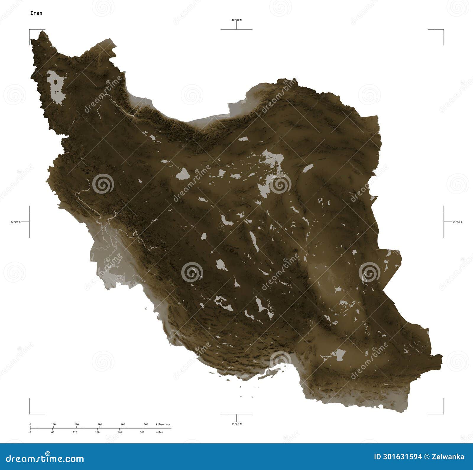 Iran shape on white. Sepia stock illustration. Illustration of iran ...