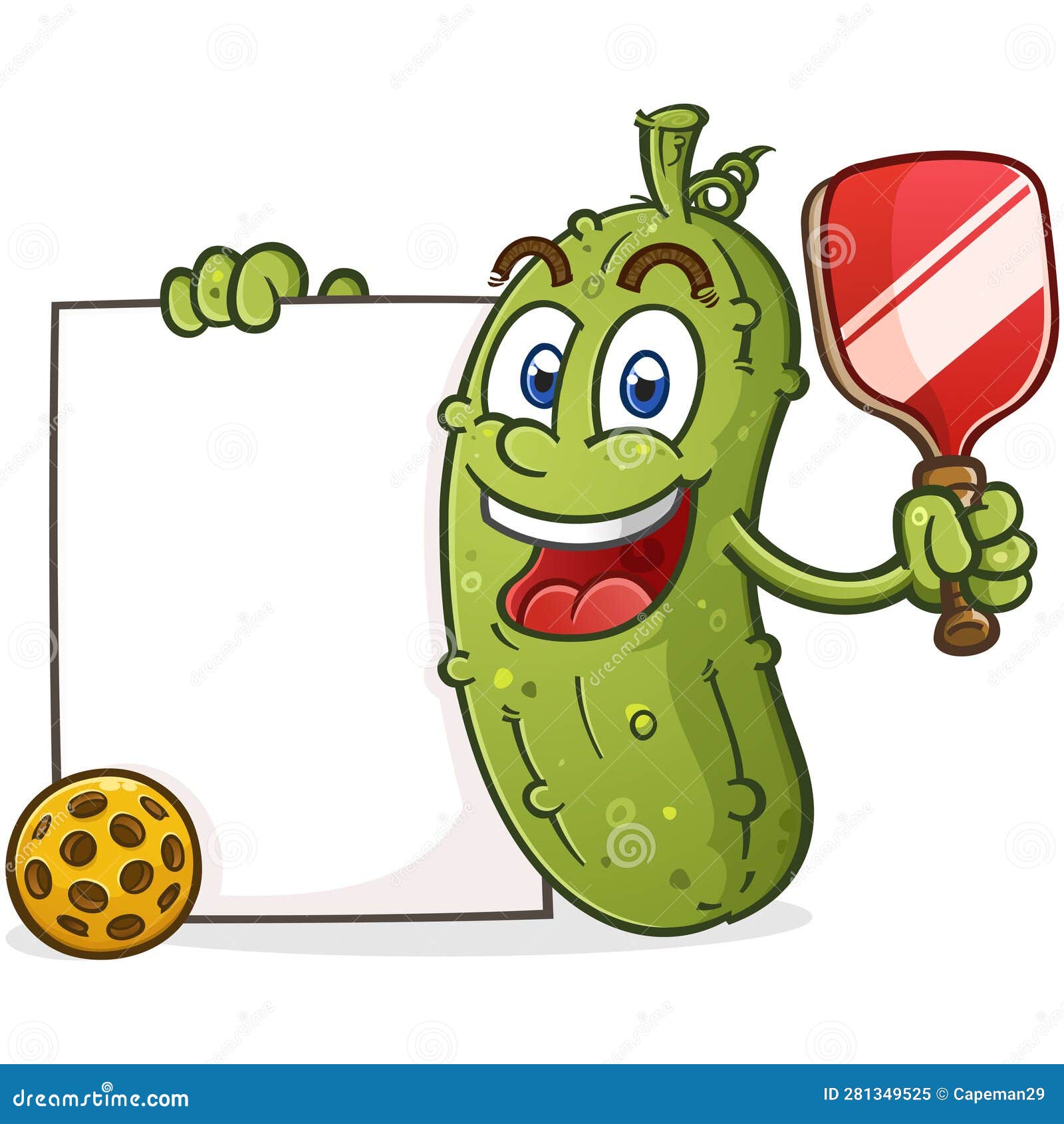 Paddle Ball Postman Vector. Cartoon Character | CartoonDealer.com ...