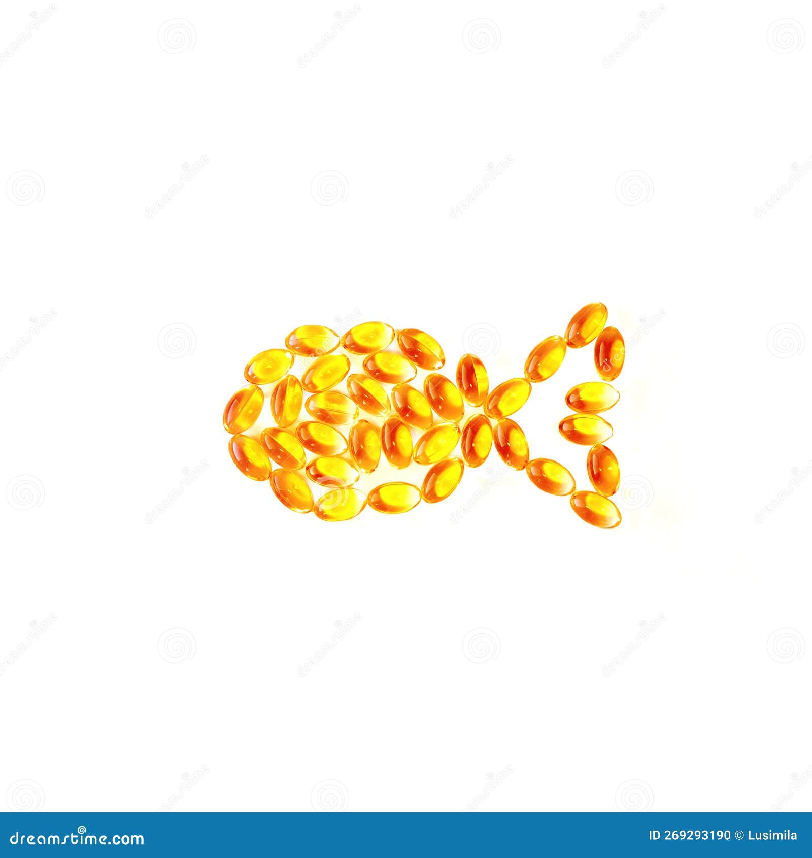 Shape Fish Capsules Omega 3 Stock Photo - Image of omega3, pills: 269293190