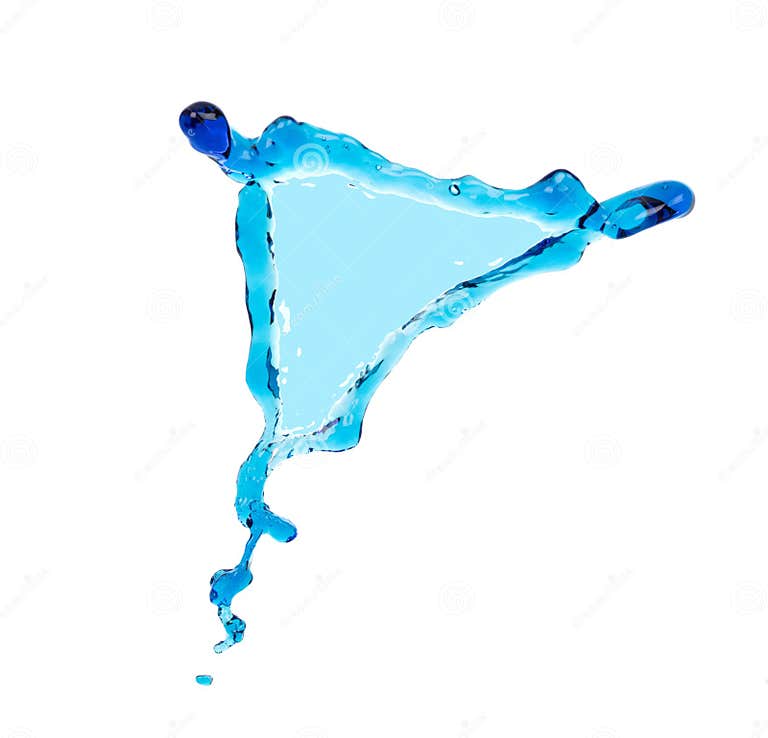 Shape Form Droplet of Blue Water Splashes into Drop Water Line Tube ... Shape Form Droplet of Blue Water Splashes into Drop Water Line Tube ...