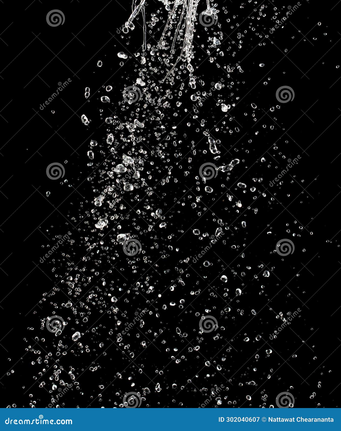 Shape Form Throw of Water Splashes into Drop Water Attack Fluttering in ...