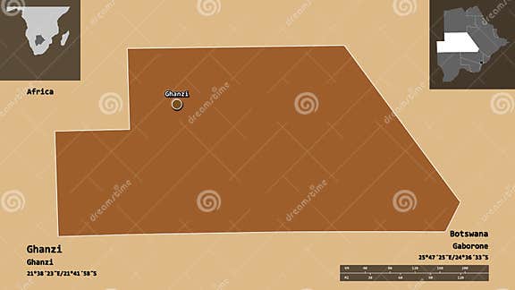 Ghanzi, District of Botswana,. Previews. Pattern Stock Illustration ...