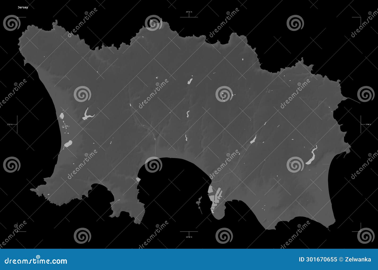 Jersey Shape on Black. Grayscale Stock Illustration - Illustration of ...