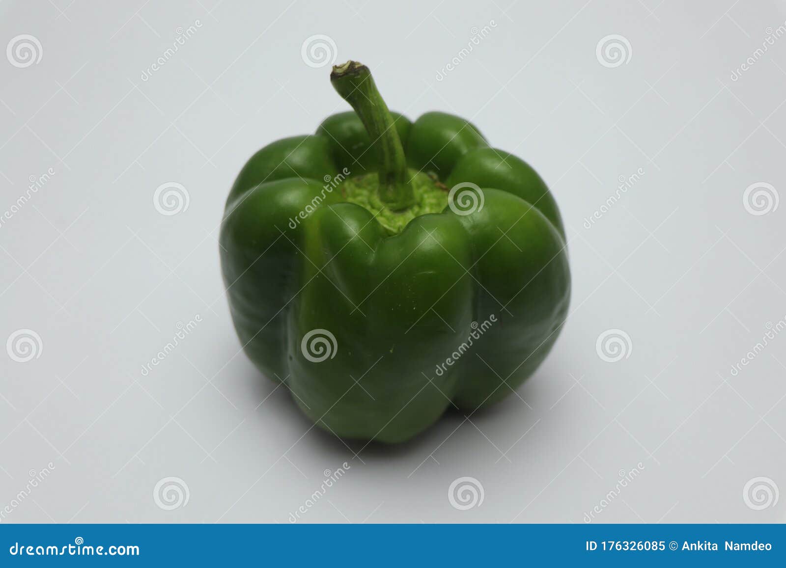 Shape of Green Color Capsicum Stock Image - Image of organic ...