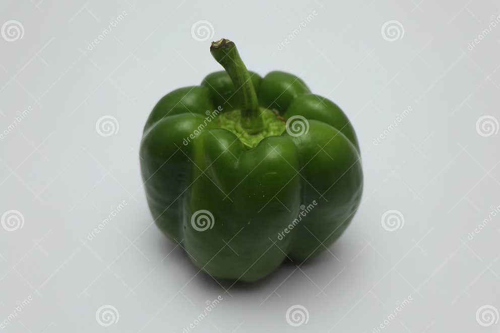 Shape of Green Color Capsicum Stock Image - Image of organic ...
