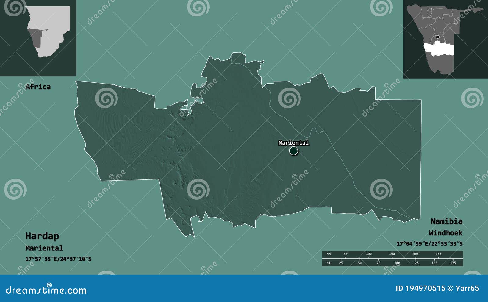 Hardap, Region of Namibia,. Previews. Administrative Stock Illustration ...