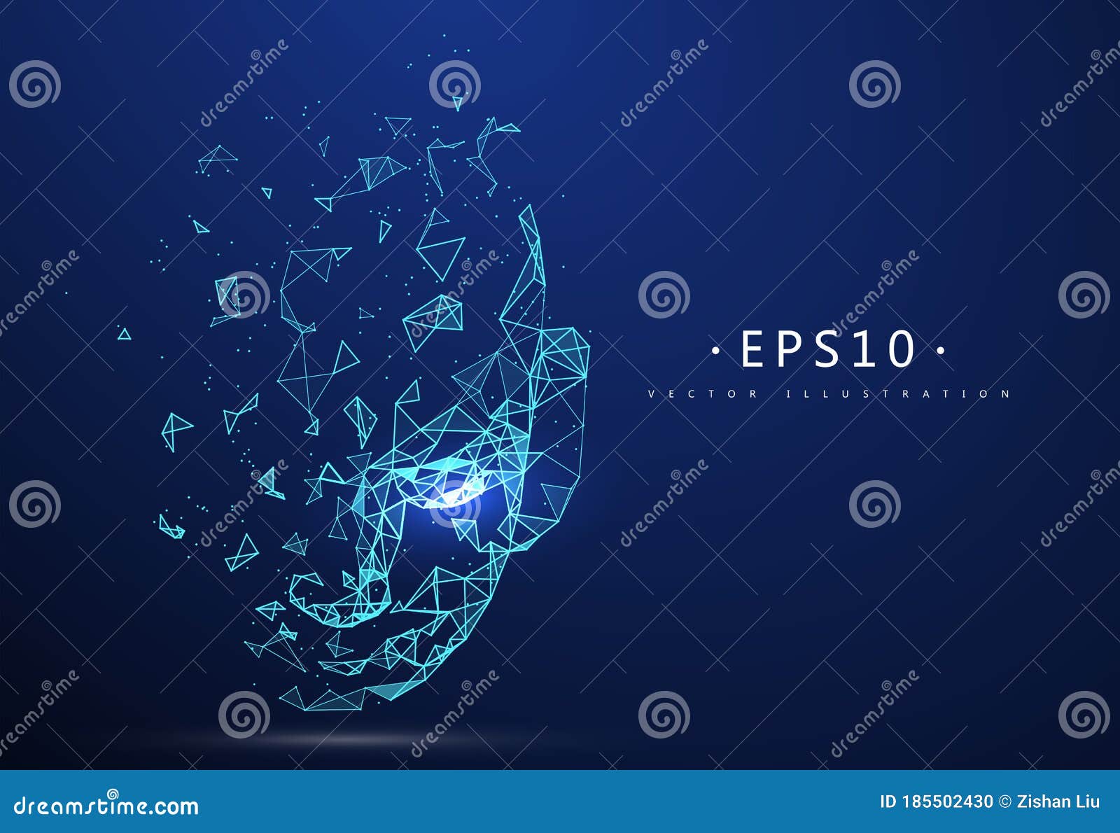 The Shape of the Head Formed by the Grid Symbolizes the Meaning of ...