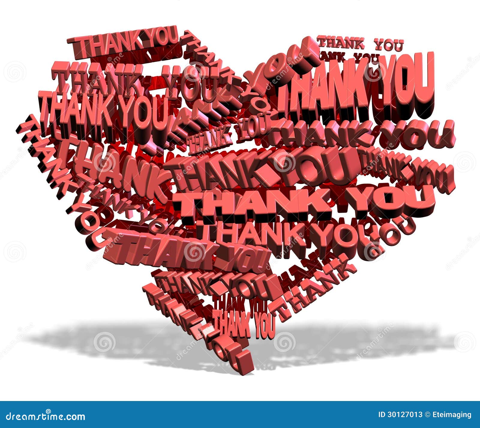 Thank you from heart stock illustration. Illustration of word - 30127013
