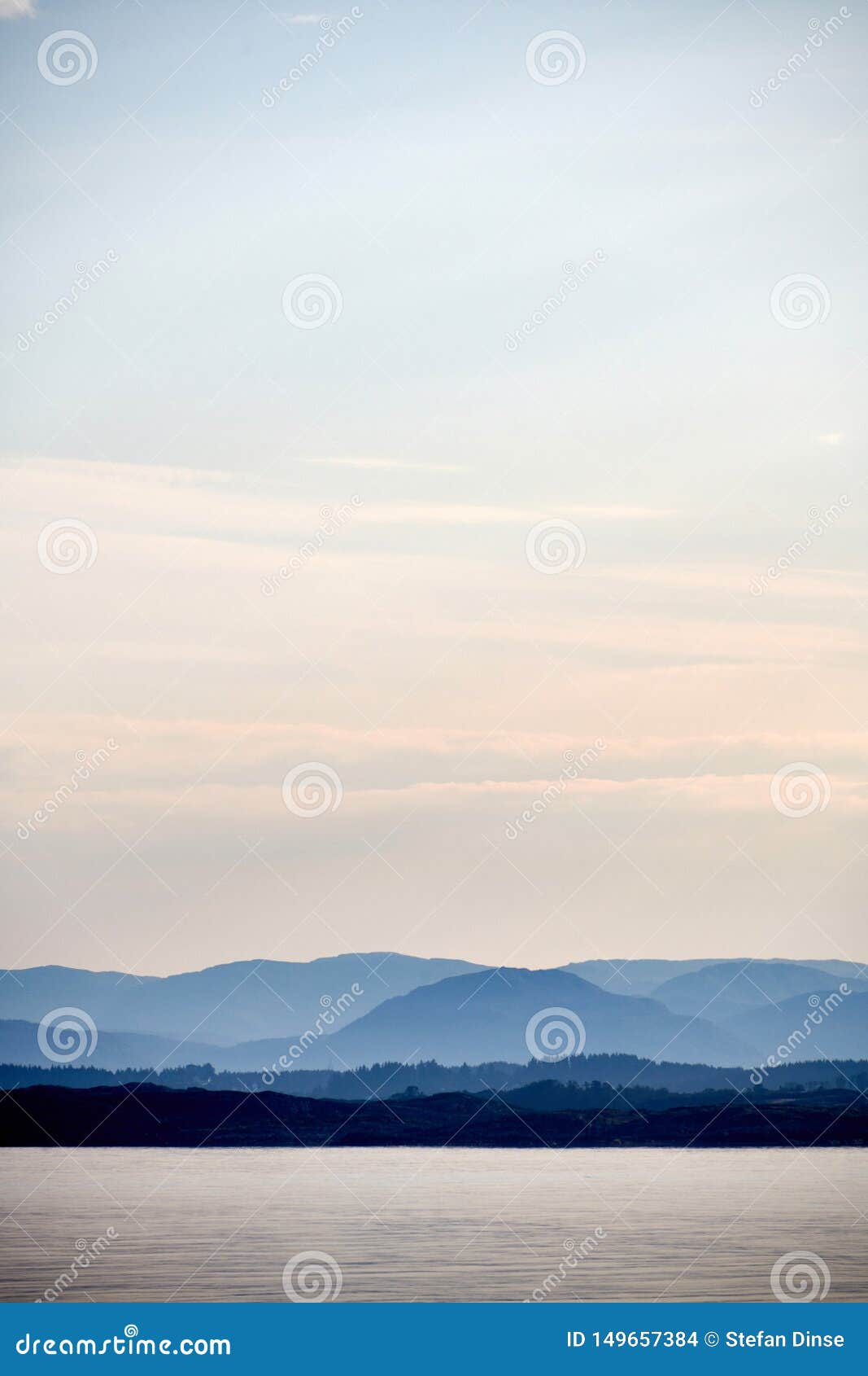 Shape of Hills in Haze in Distance Stock Photo - Image of landscape ...