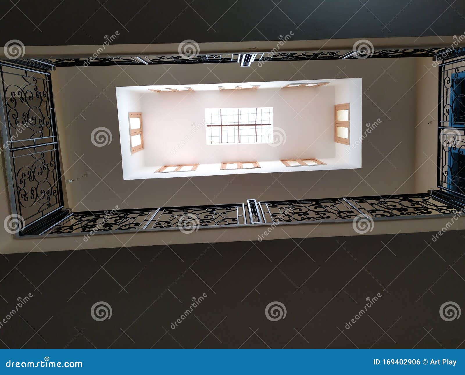 The Shape of the House from the Bottom Up is Very Beautiful Stock Photo ...