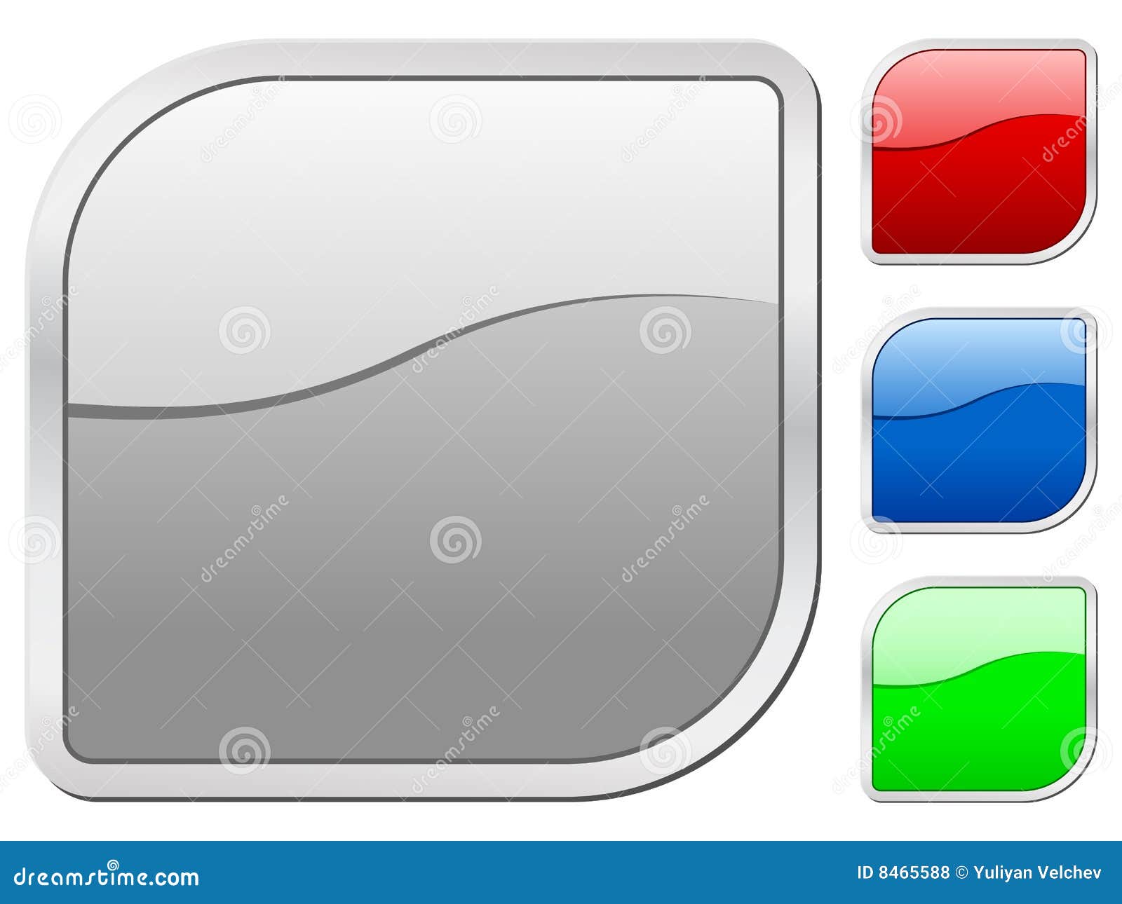 Shape icons stock vector. Illustration of empty, silver - 8465588