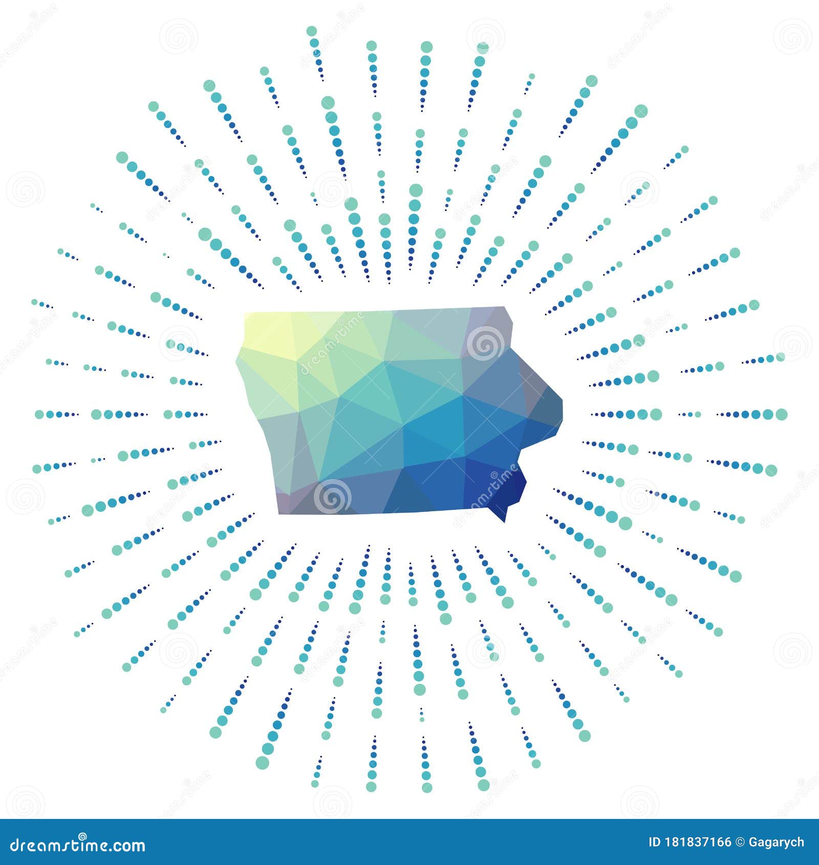 Colorful Iowa Political Map With Clearly Labeled, Separated Layers ...