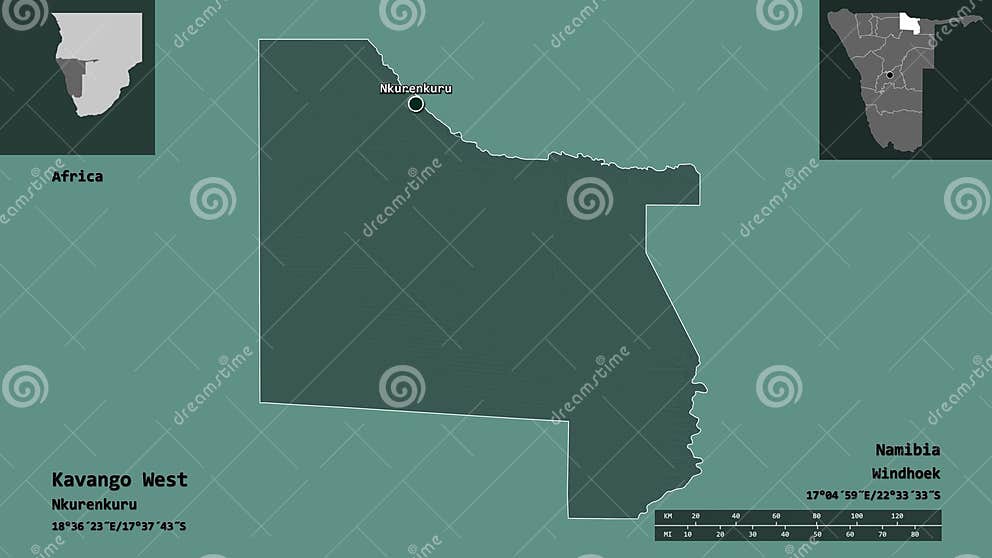 Kavango West, Region of Namibia,. Previews. Administrative Stock ...