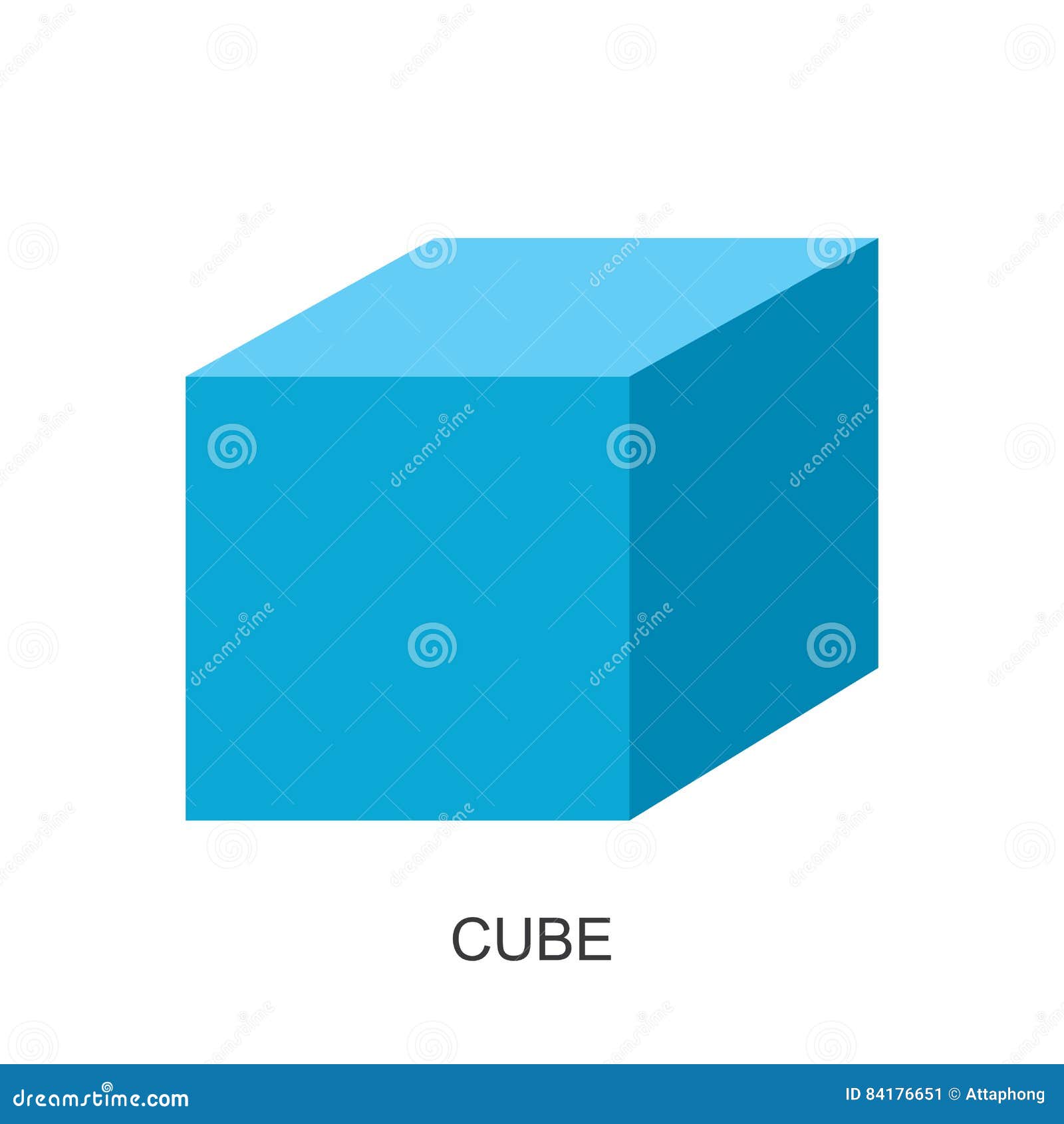 Shape-kub 3d vektor vektor illustrationer. Illustration av kuboid ...