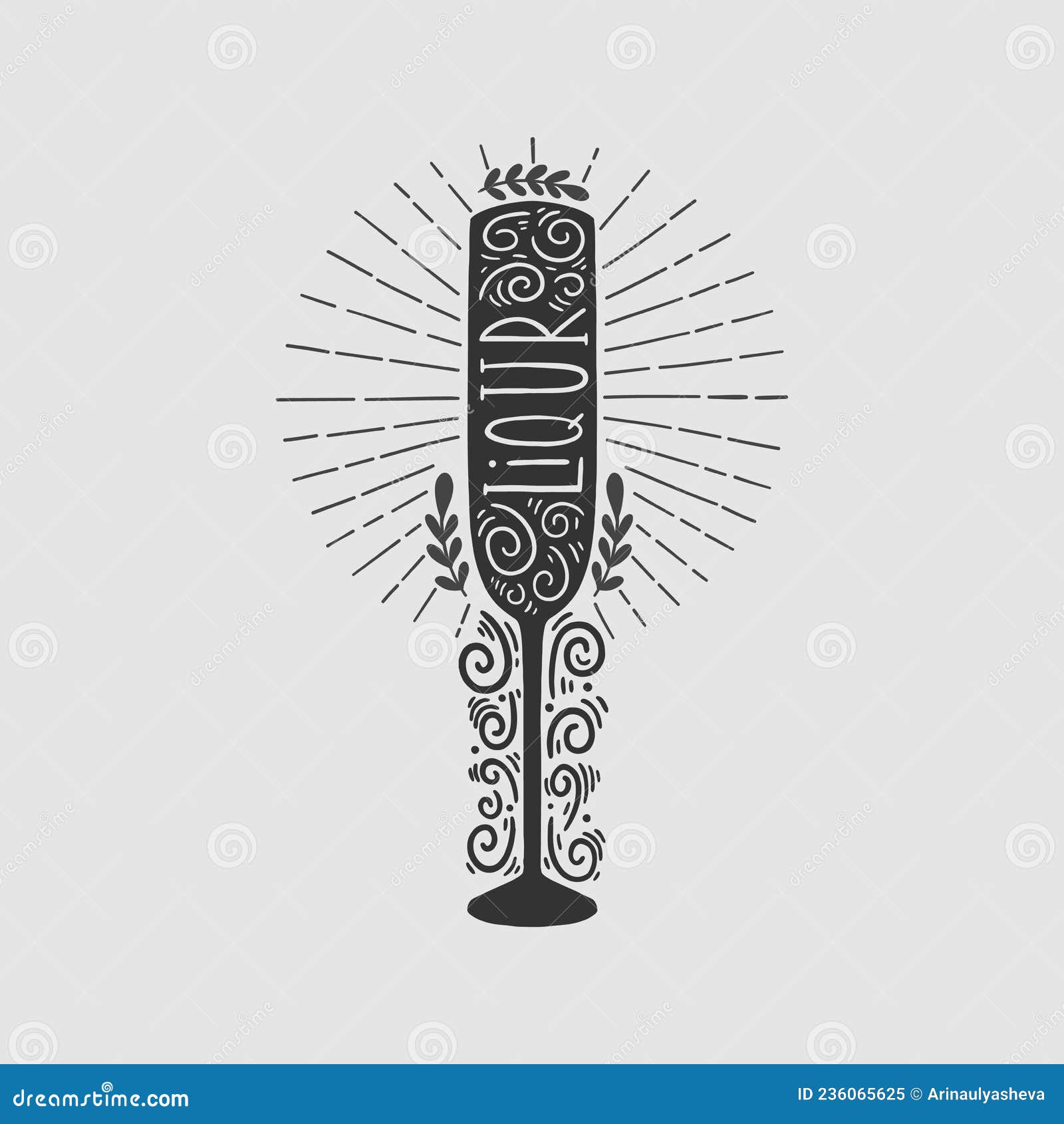 Shape Logo Design.Hand Drawn Graphic Abstract.Element Isolated in White ...