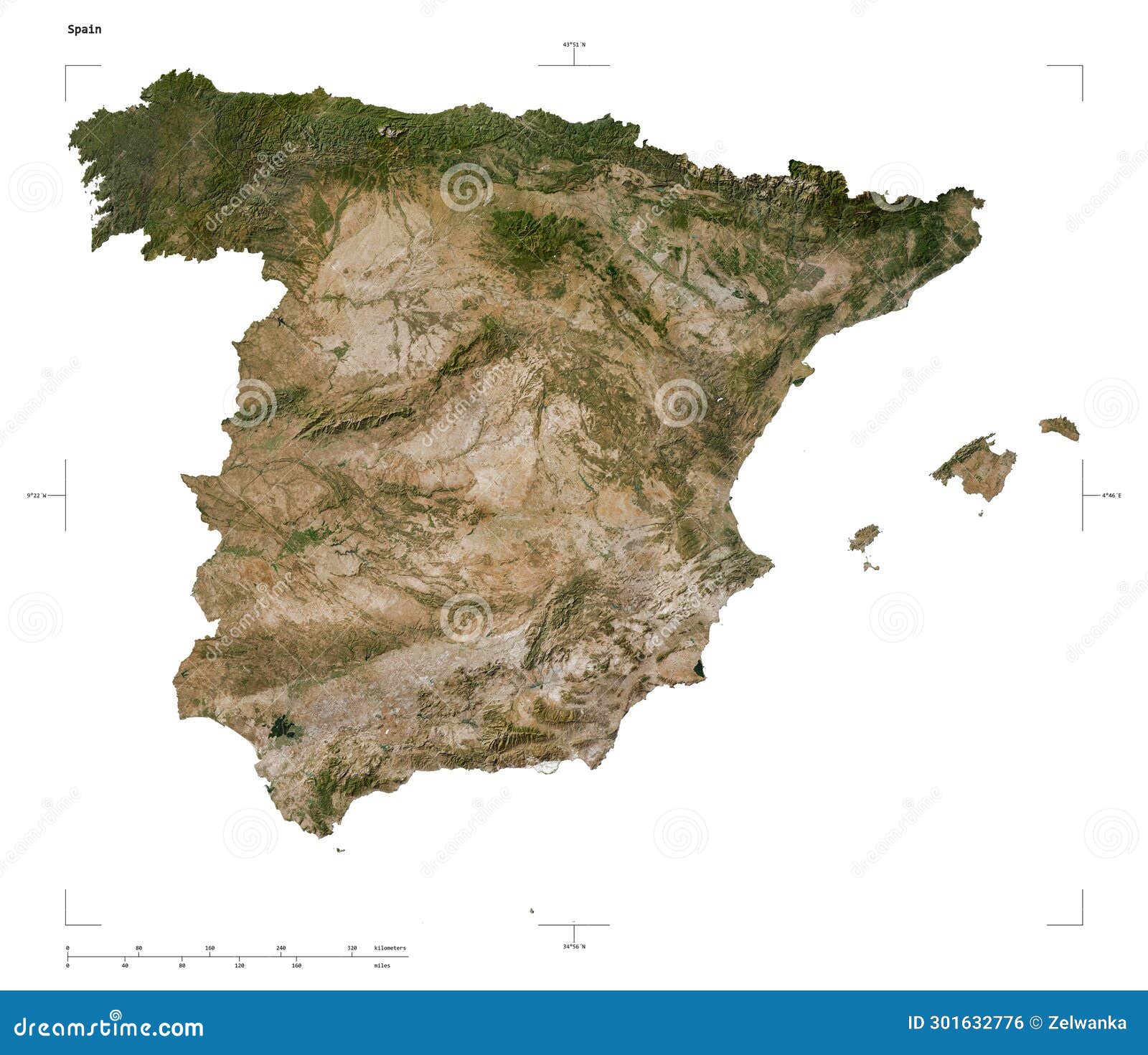 Spain Map Shape Vector. Spain Country Silhouette Illustration ...